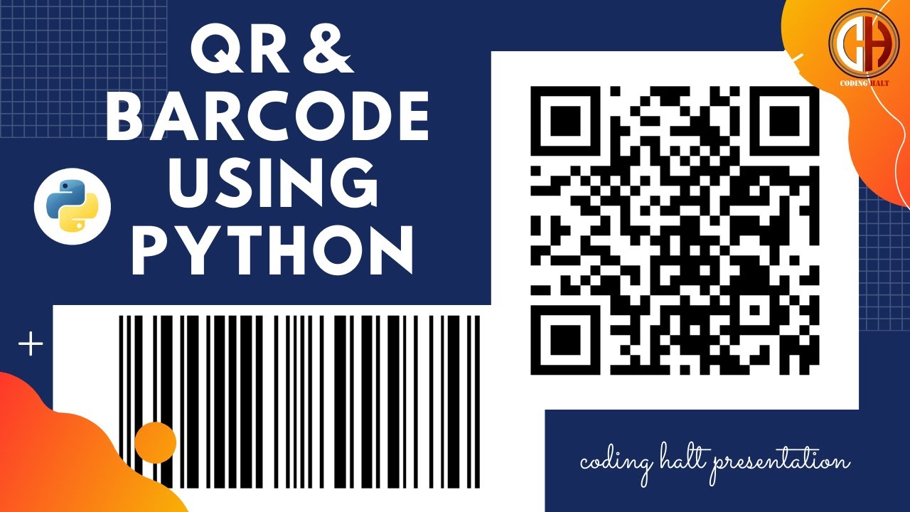 Make Custom QR & Barcode Code Using 4 Line of Python || #python-barcode || #qrcode