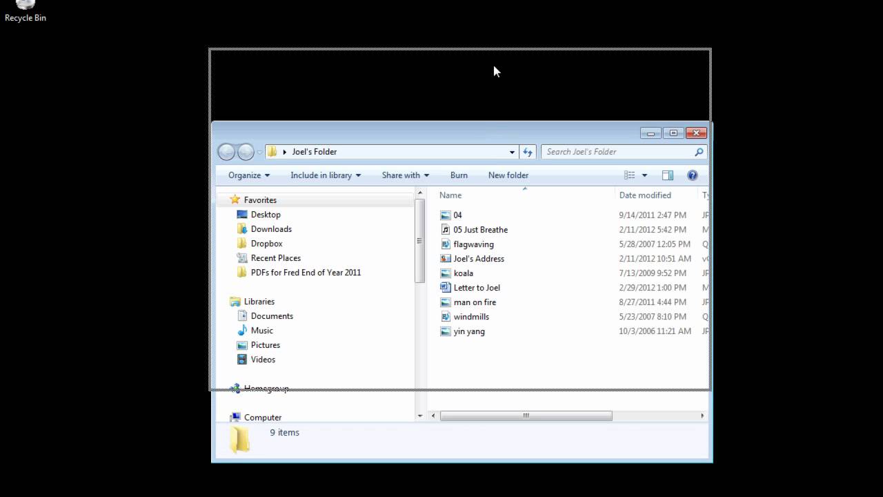 Windows Lesson #5 - Folders and Explorer Windows