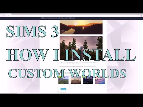 SIMS 3 || HOW I INSTALL CUSTOM WORLDS