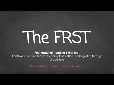 Wisconsin Foundational Reading Skills Tool
