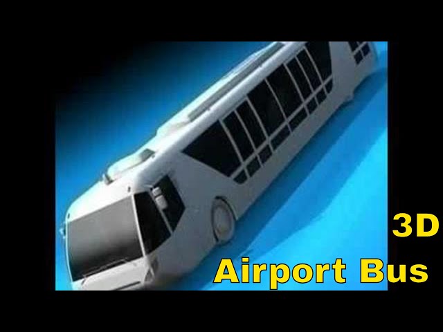 Airport bus 3D Model - FlatPyramid