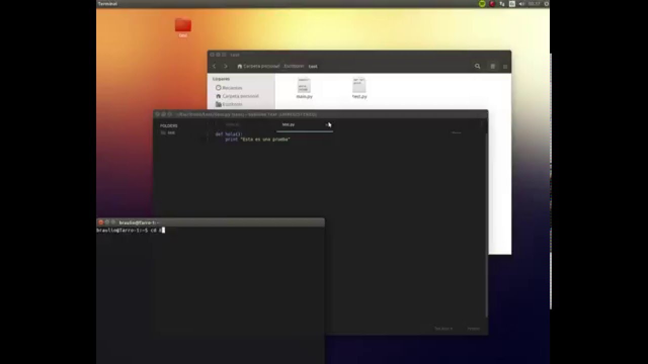 test python, reload module