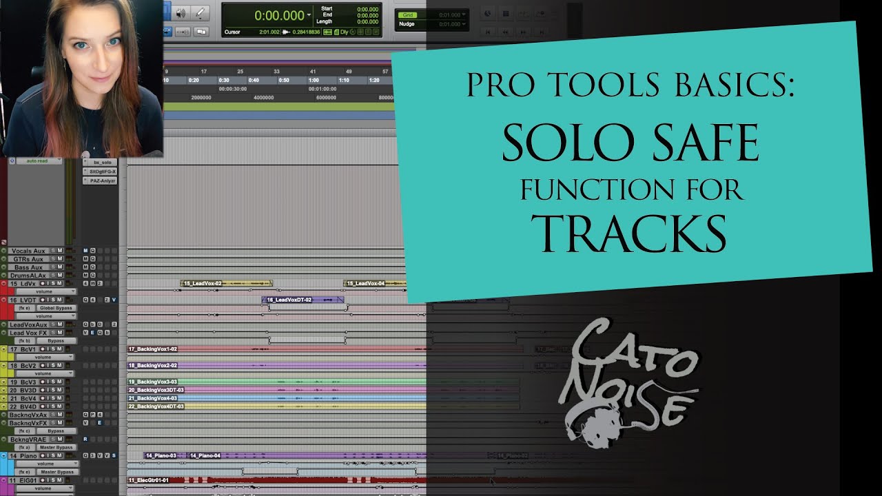 Pro Tools Basics: the Solo Safe Function for Tracks