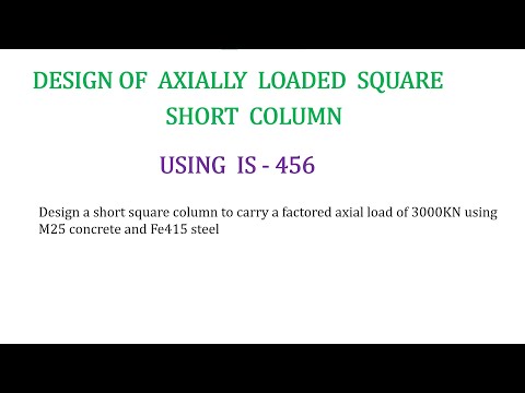 Design of an Axially Loaded Square Column
