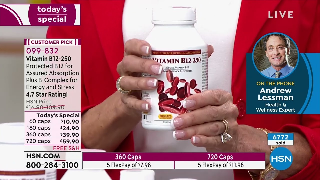 Vitamin B12250  60 Capsules