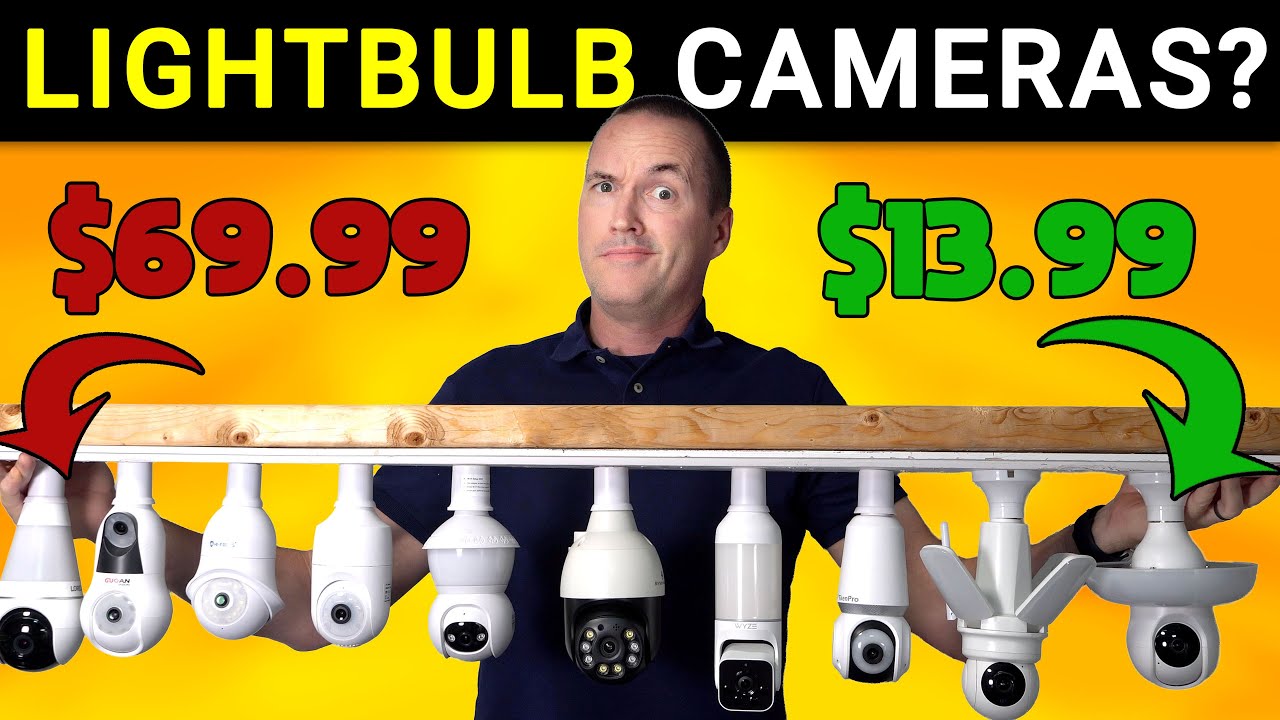 Should you buy a lightbulb security camera in 2025? I tested 15 cameras from Amazon from $14-$70.