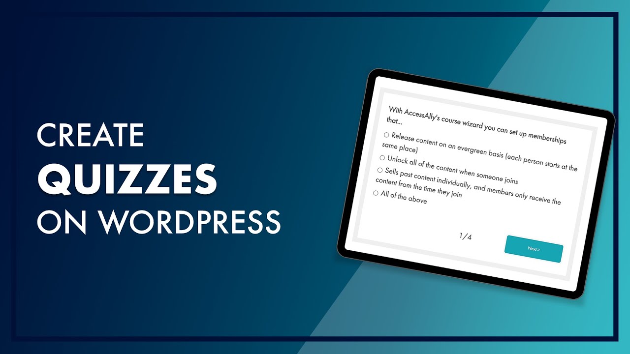 WordPress Quiz Plugin for Online Learning