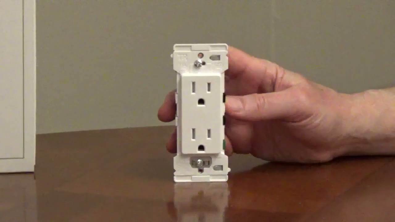 Easy to Install Tamper Resistant Outlet - Leviton Decora Edge