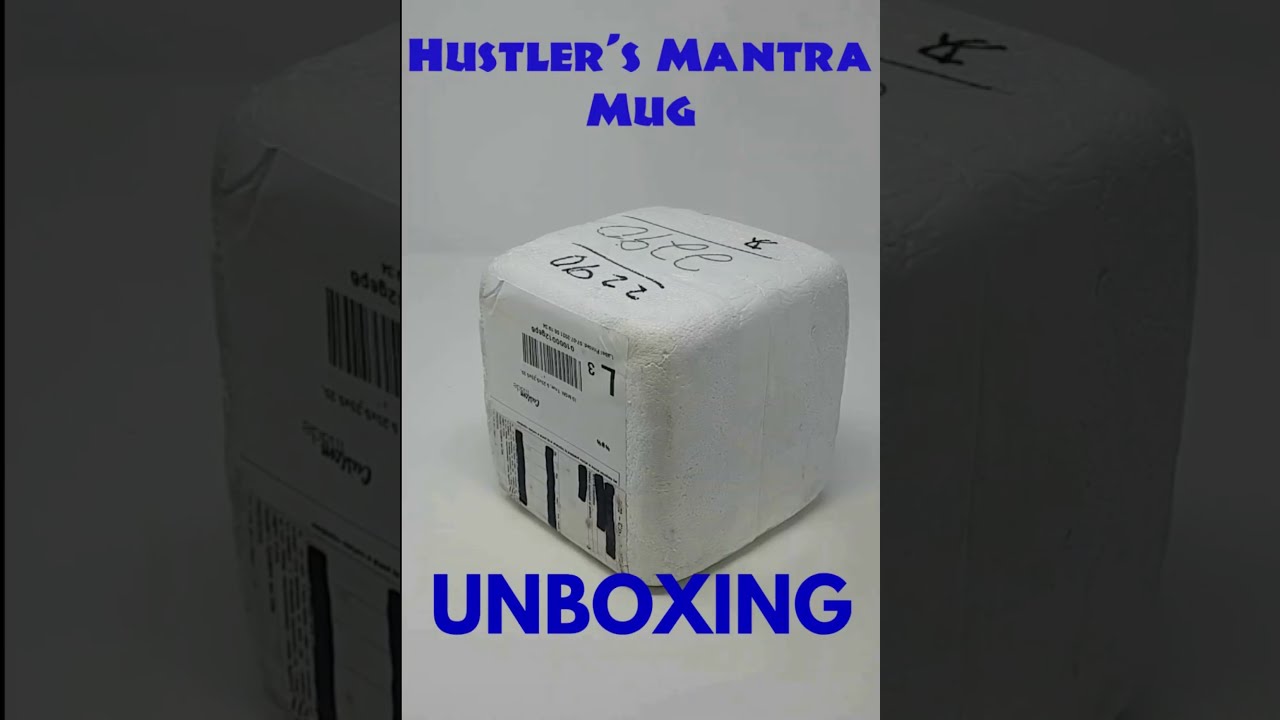 Hustler's mantra mug unboxing - unboxing side hustler's mug from etsy