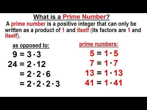 Algebra - Ch. 6: Factoring (4 of 55) What is a Prime Number?