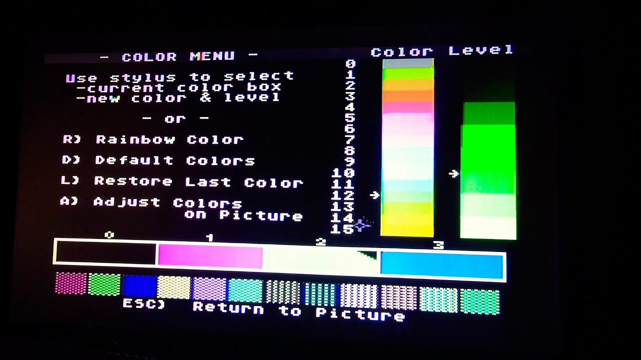 Atari Artist Atari 130XE on Atari Touch Tablet Synthwave