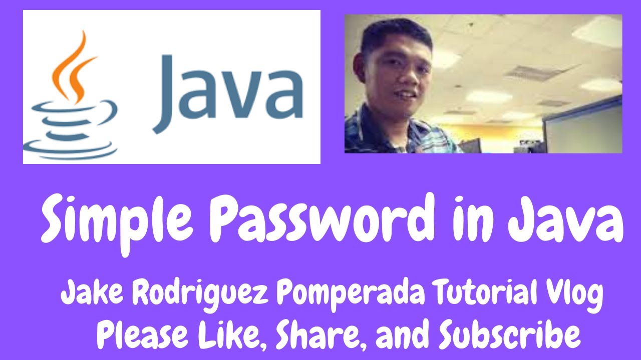 Simple Password in Java