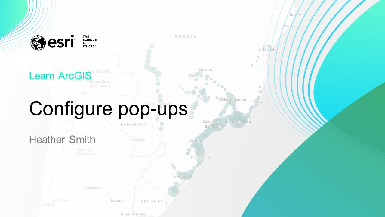 Configure pop-ups in ArcGIS Online