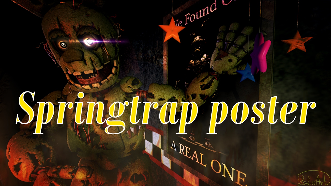 [SFM] Springtrap poster (fnaf)