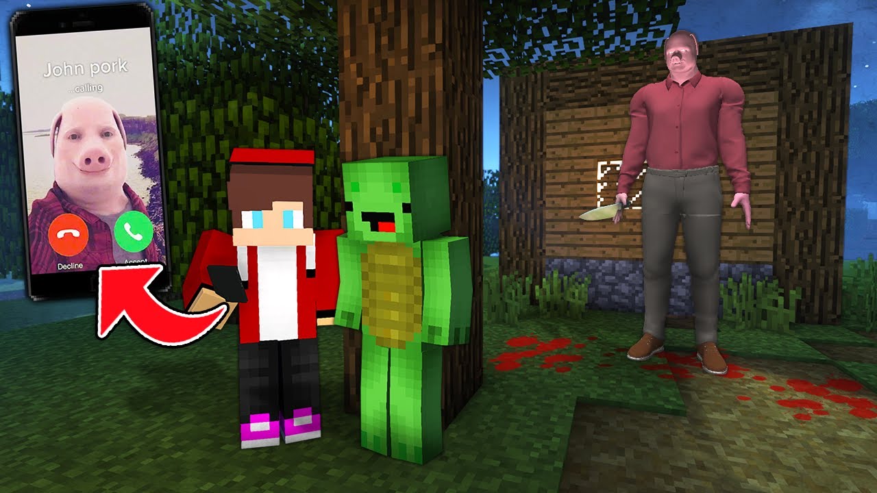 SCARY JOHN PORK IS CALLING in Minecraft