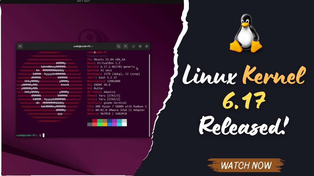 Linux Kernel 6.17 Released! Major New Features, Hardware Support & Performance Upgrades Explained
