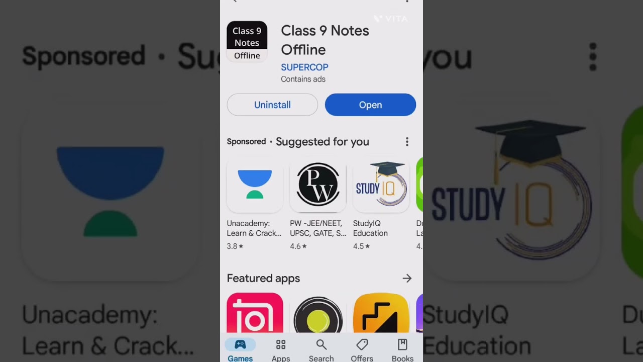 Top 4 best study app for class 9th#gyanaurgamimg
