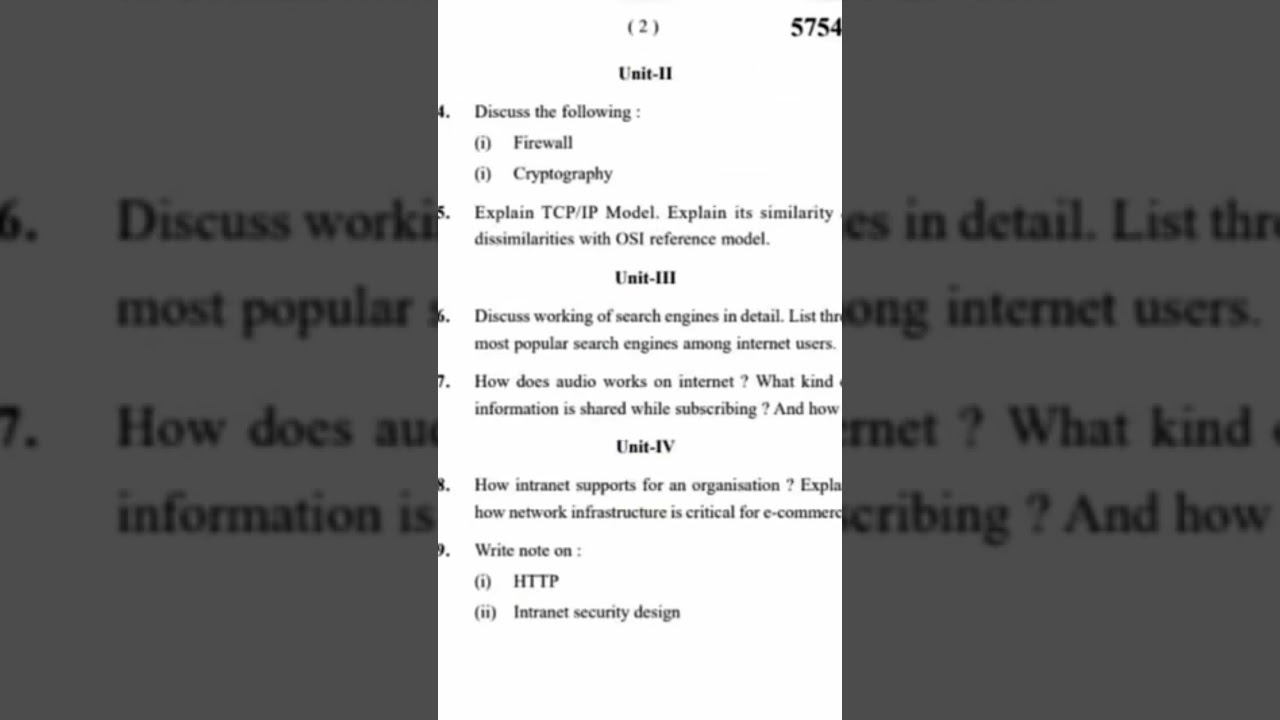 BBA previous year question paper (2022) | Computer Networking & Internet #bba #previousyearpaper