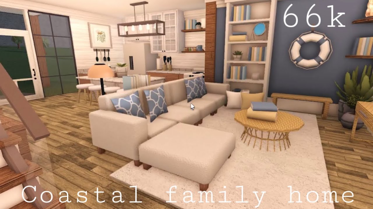 Roblox Bloxburg | Coastal Family Home 66k | House Build