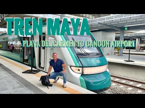 Tren Maya Station in Playa Del Carmen and to Cancun Airport
