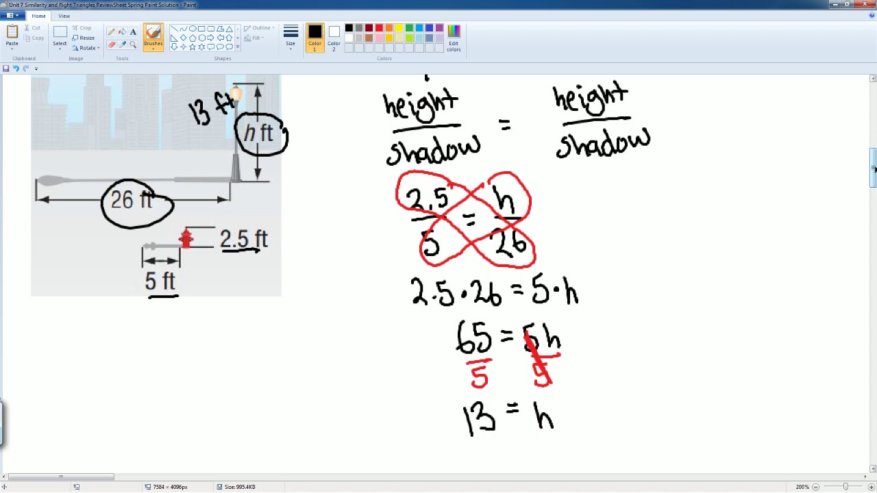 Unit 7 Review Sheet Spring Solution # 2 & 3