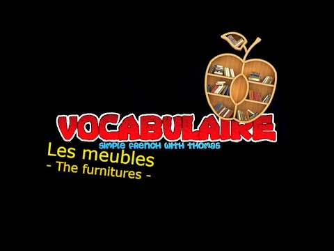 15 FURNITURES in FRENCH - BASIC VOCABULARY for Beginners