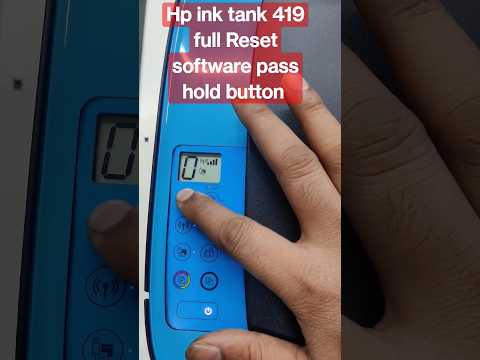 Hp ink tankGT 419 series Full Reset button pass hold canon printerrepair printer repairprinter