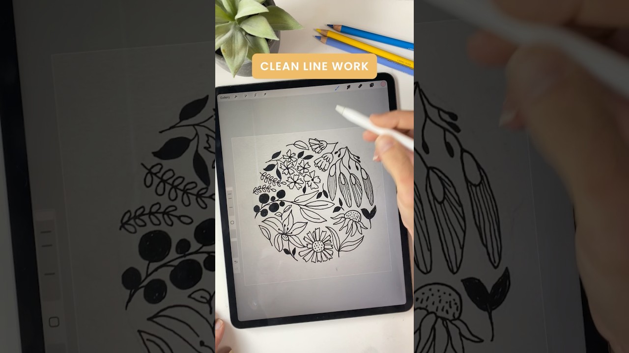 COOL TRICK for removing the BACKGROUND in PROCREATE #procreate #procreatetutorial
