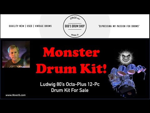 Ludwig 80’s Octa-Plus 12-Pc. Drum Kit - Chrome Over Wood | Reverb