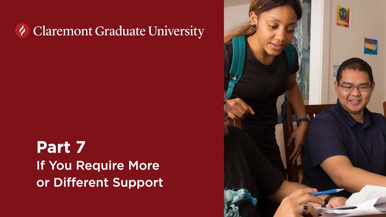 The Advisee-Advisor Relationship - 07. If You Require More or Different Support