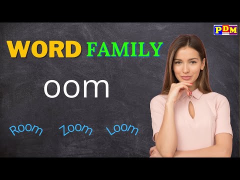 Word Family | Word Family -oom | Four Letter Words Ending With OOM | Phonics | English Words