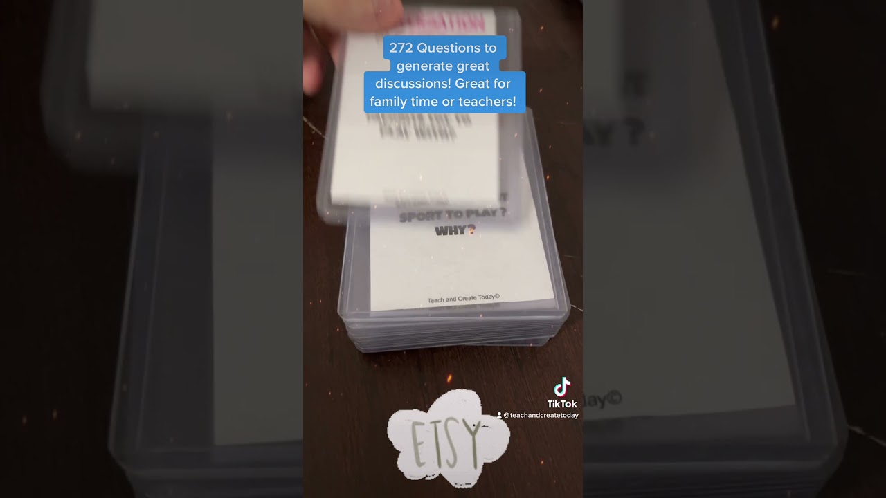 Conversation Cards! Great for Family Time or Teachers! Generate debate and discussion with kids!
