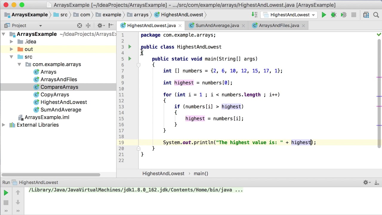 20. Highest And Lowest values /Sum and Average