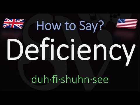 How to Pronounce Deficiency? (CORRECTLY) Meaning & Pronunciation