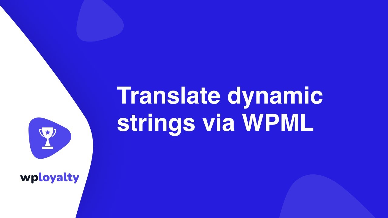 Translate Dynamic Strings via WPML