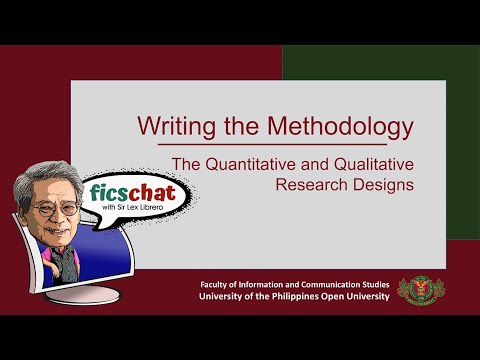 FICS Chat: The Quantitative and Qualitative Research Designs