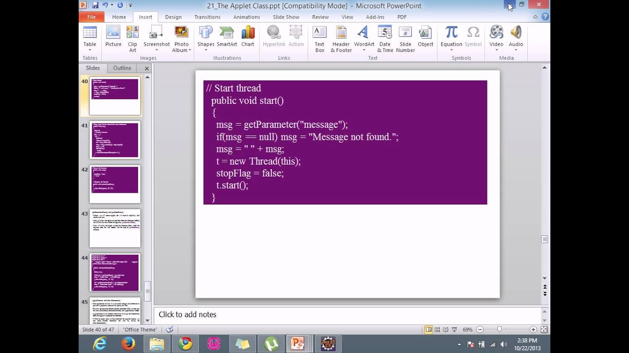 Java Applet tutorial pt1