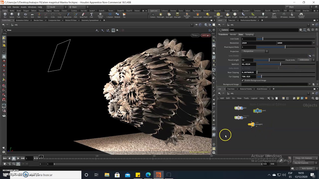 Houdini Tutorial 18.5 - vastness alien.