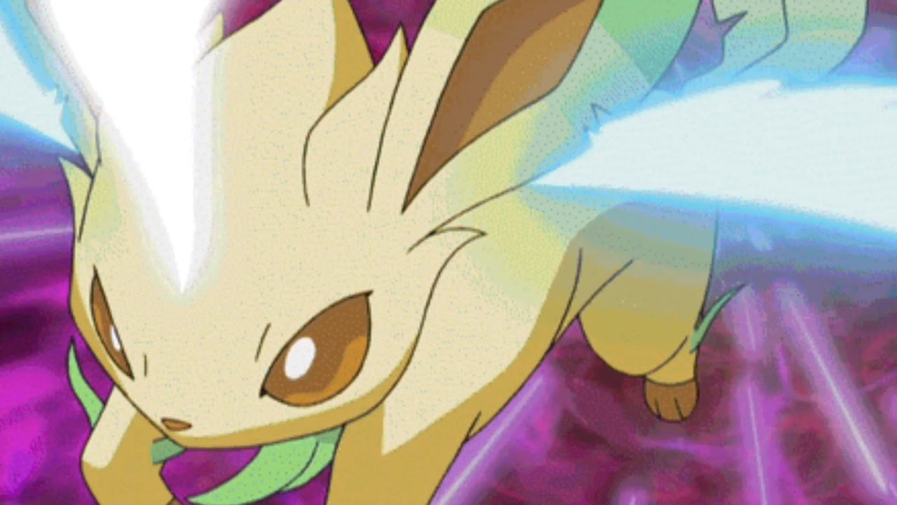 Pokemon Leafone's wing gif