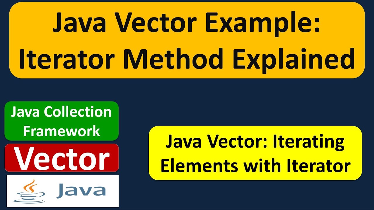 Java Vector Example: Iterator Method Explained | Java Collection Framework
