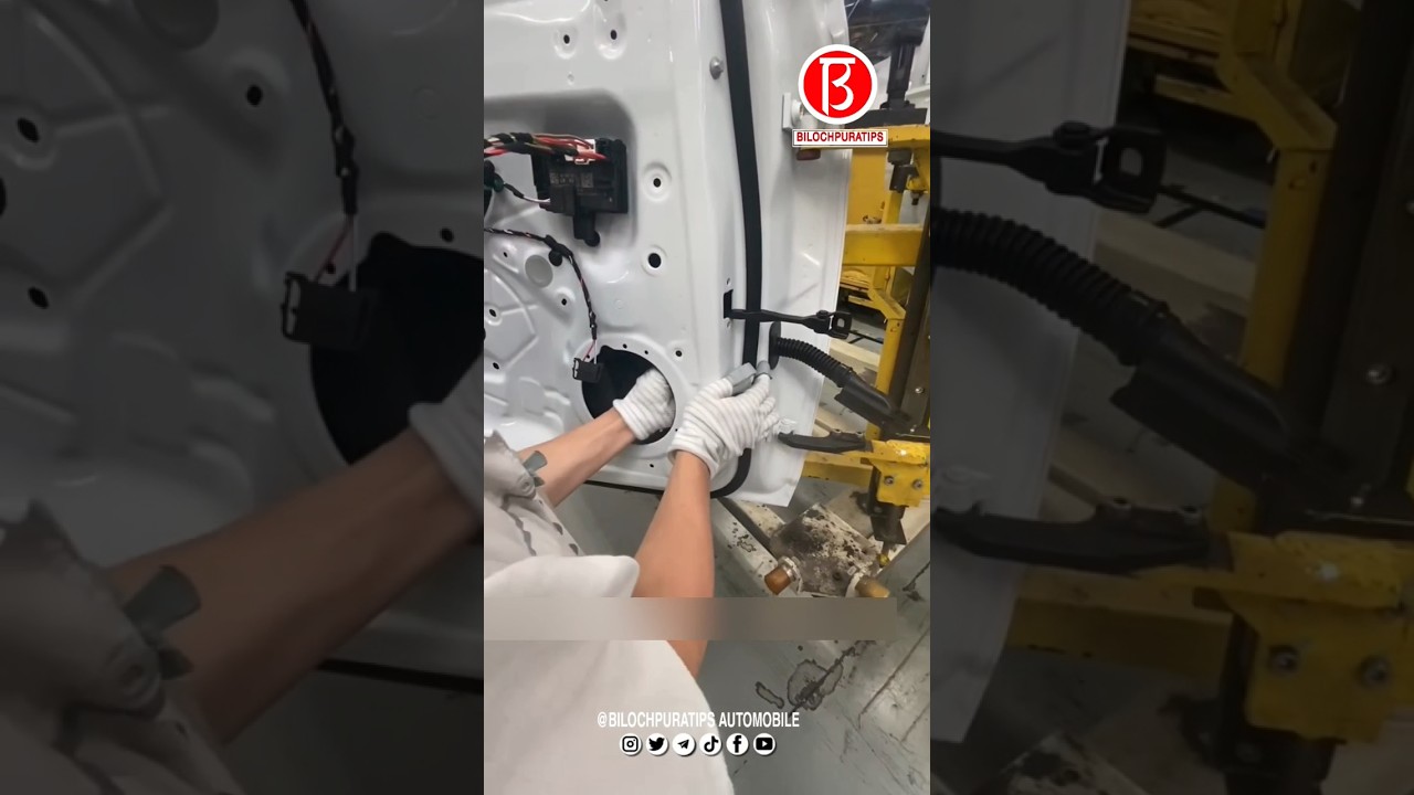 Front door wiring harness installation part 2