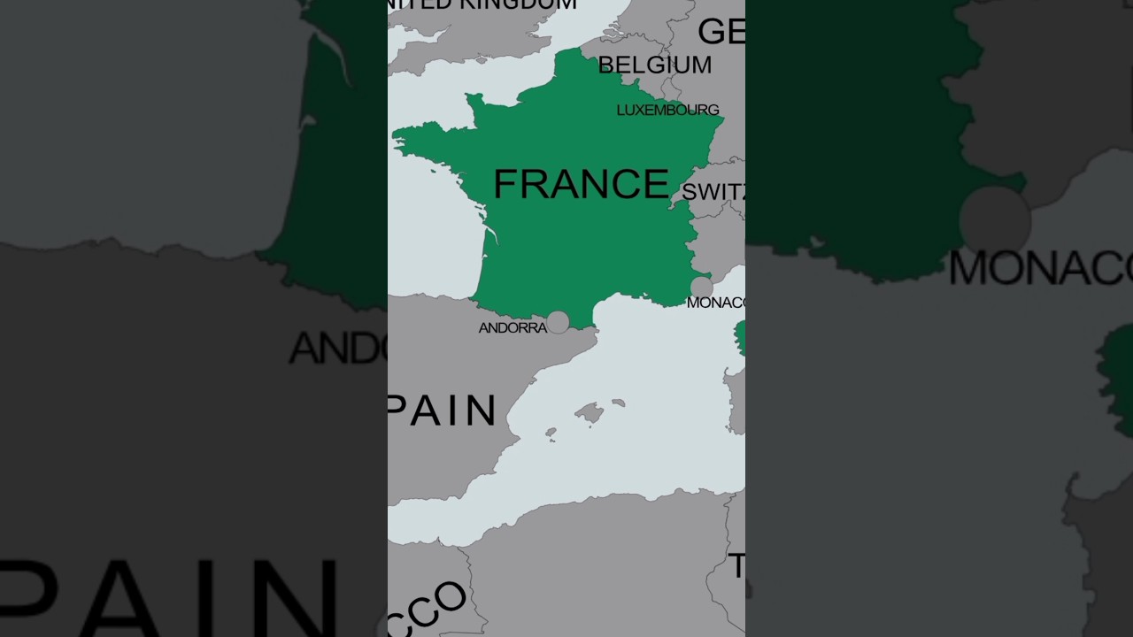 Map of France.#trending #worldmap #europeanhistory #europe