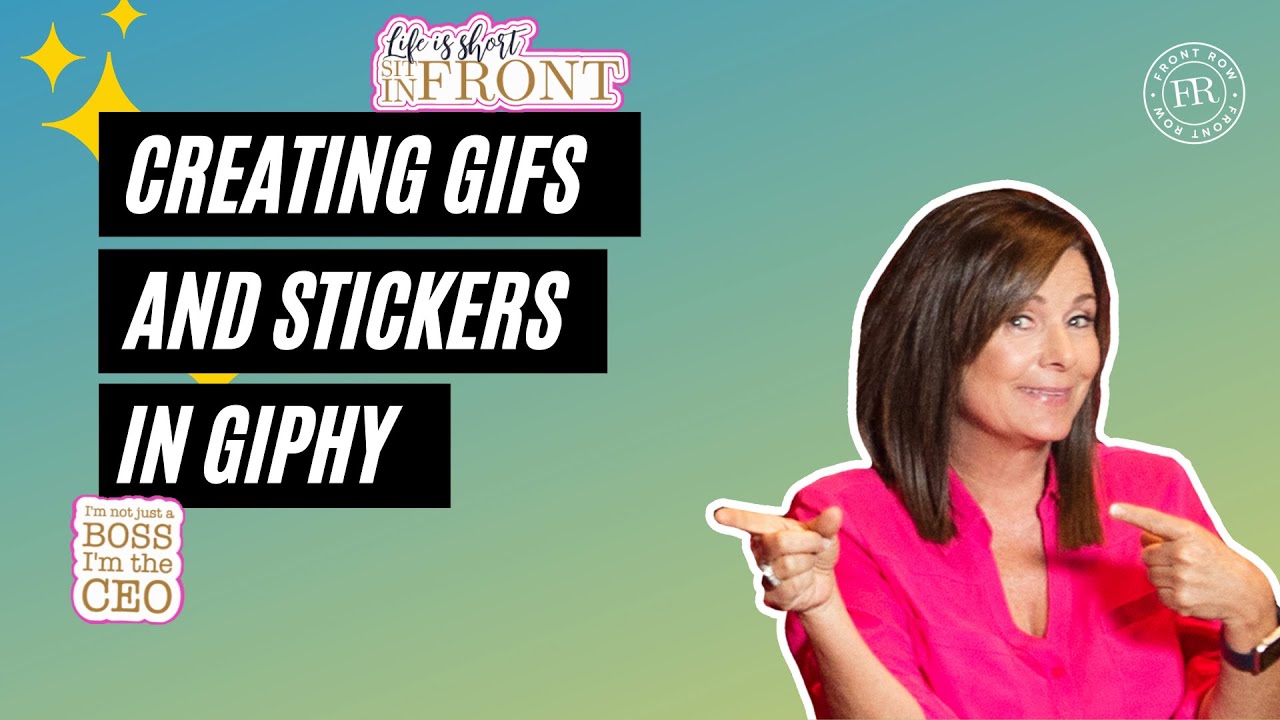 Creating a GIF, and Stickers, in GIPHY