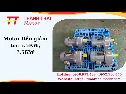 MOTOR LIỀN GIẢM TỐC 5.5KW, 7.5KW - Thành Thái Motor