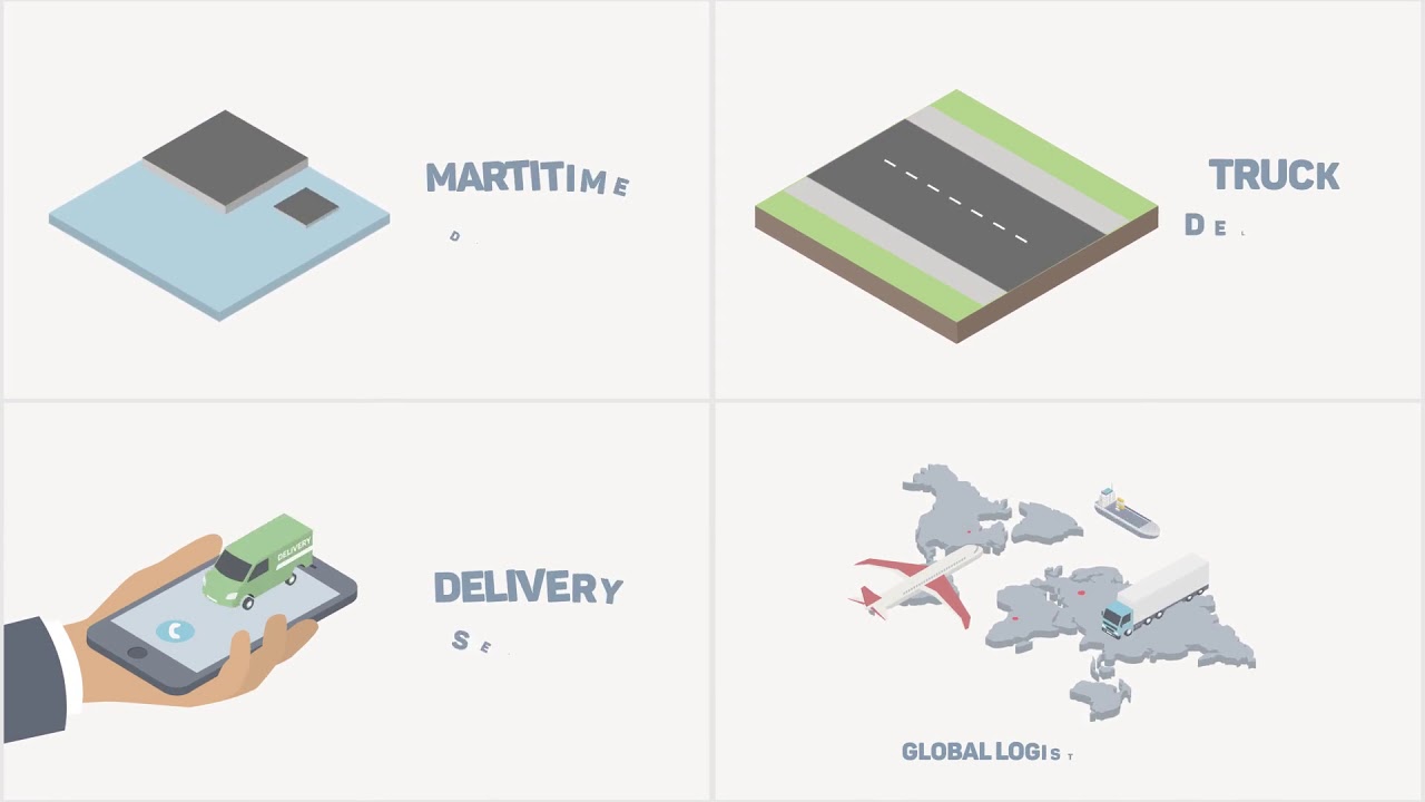 Isometric Logistics - After Effects Template