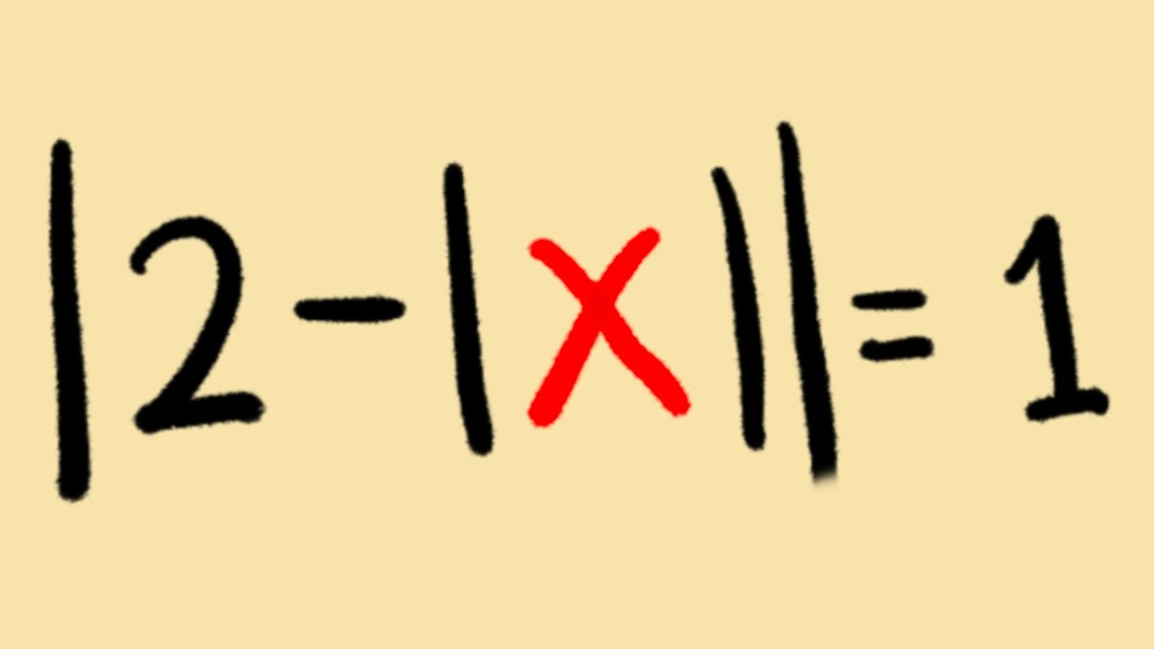 an SAT double absolute value equation