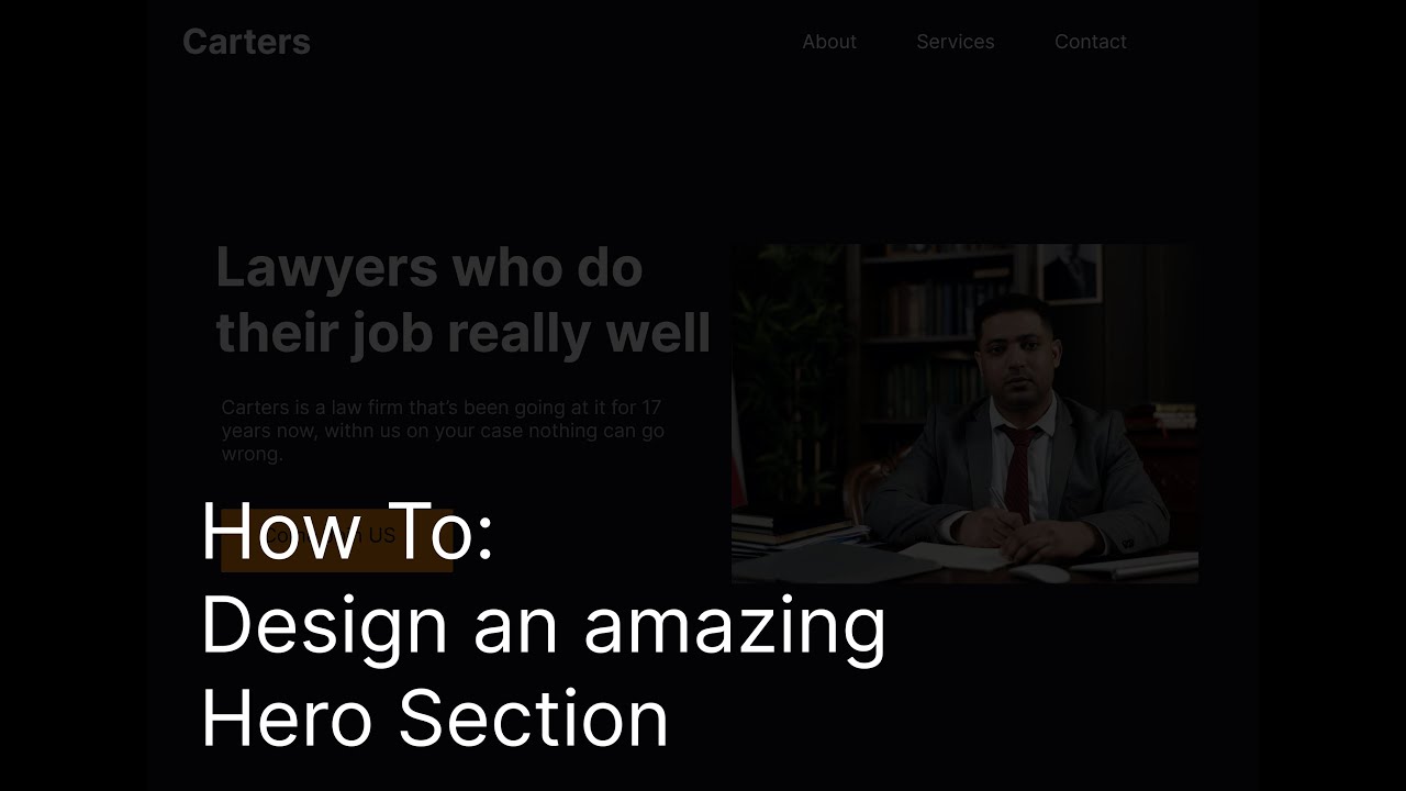 How to Design amazing hero section (Beginner Friendly)