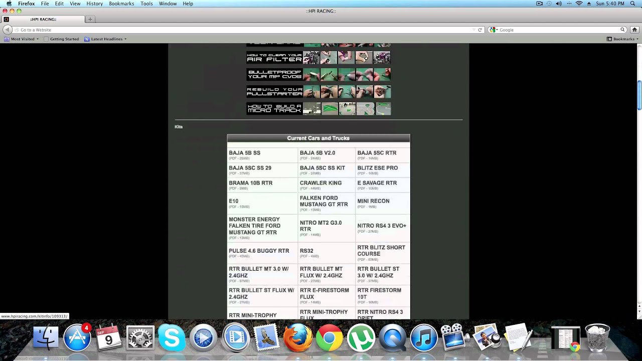 How To Download HPI RC Car Kit Instructions/Manuals PDF's