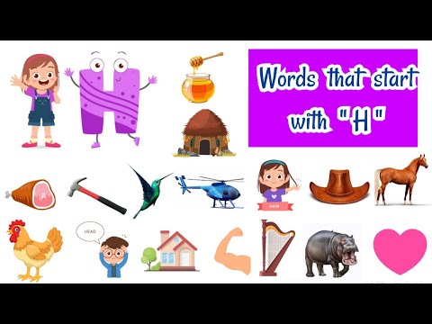 Words That Start With H _Letter H _Things That Begin with Alphabet H_BABY LEARNING INDIA