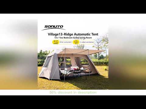 Why Everyone’s Talking About This Product! Sonuto Automatic Large Camping Tent 3-8 Person Quick Se